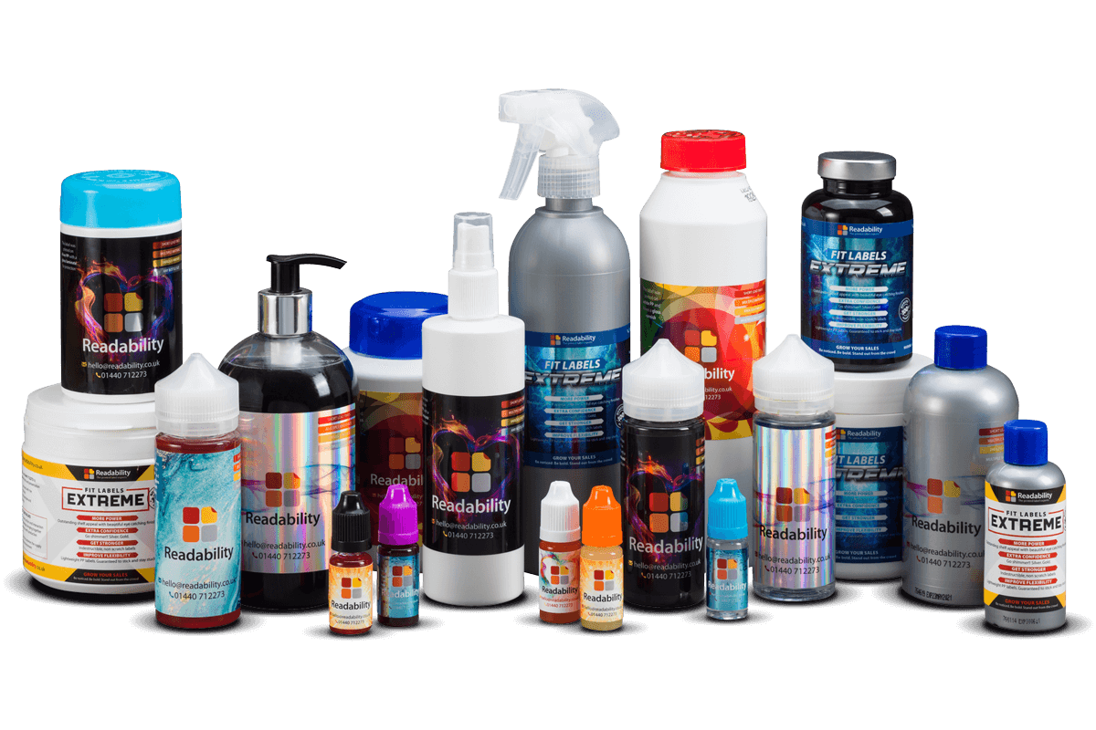 Waterproof Bottle Labels - Digitally Printed - Readability Ltd